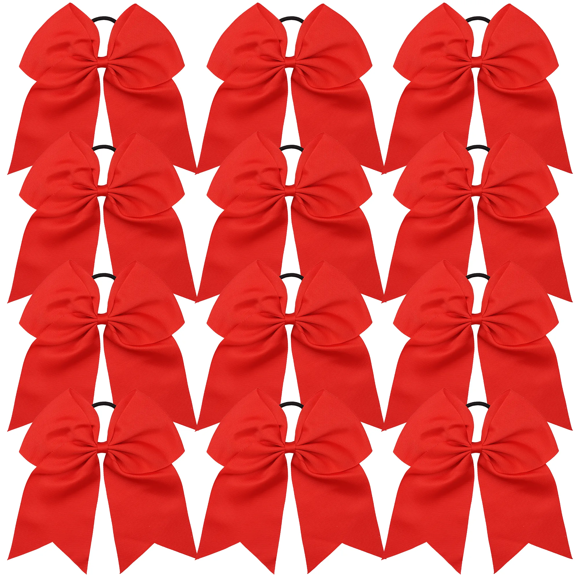 Bow Hair Ties: Large Bowknot Satin Hair Bands, Solid Color Ponytail ...