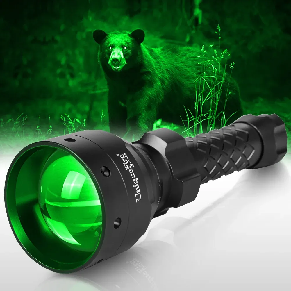 DHgate.com:Green Beam Zoomable Hunting Flashlight, UniqueFire 1405 LED ...