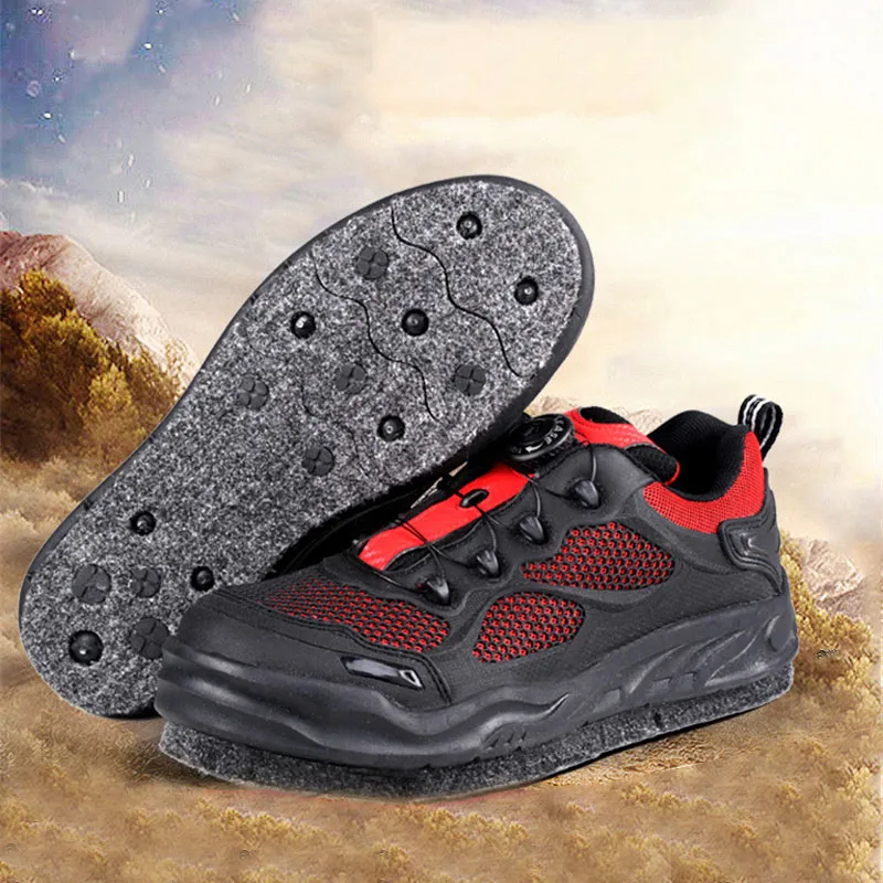 Reef Rock Fishing Shoes with Felt Sole and Nail Removable Sole, Anti ...