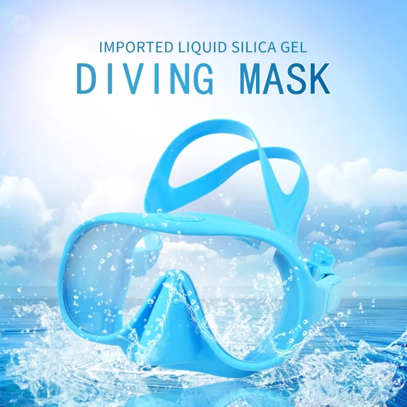 Adult Scuba Diving Mask - Anti-Fog Silicone Diving Goggles for Clear ...