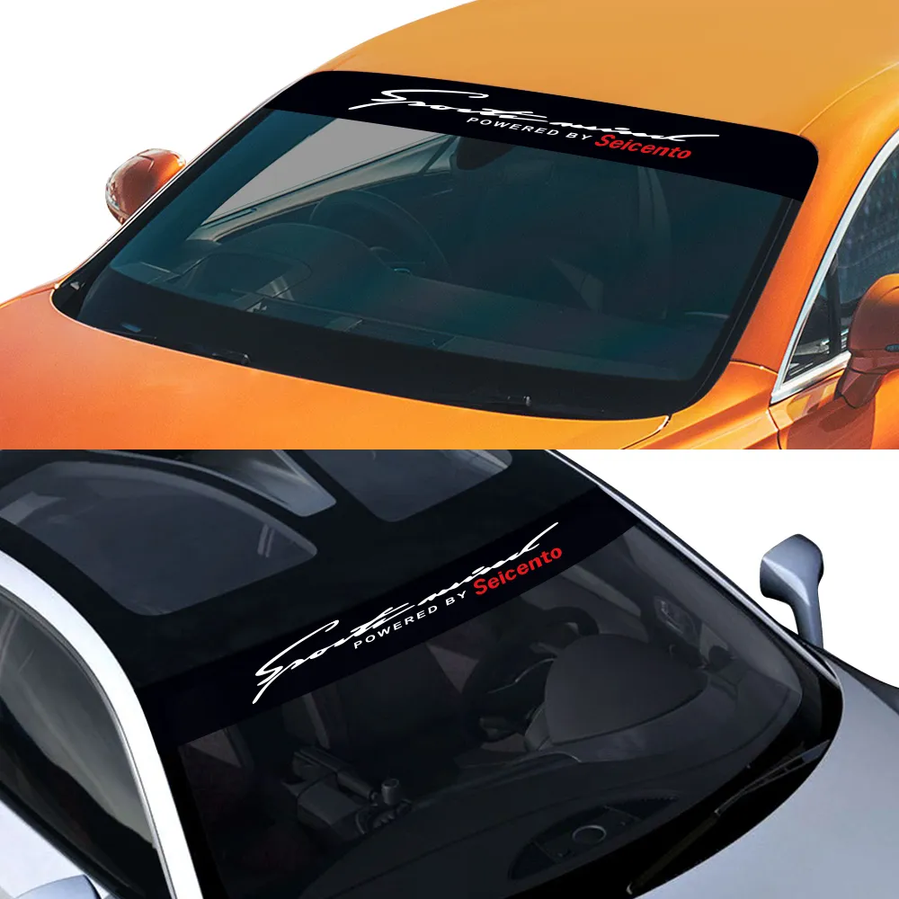 Car Front Windshield Decals PVC Stickers for Fiat Punto Panda 500 ...