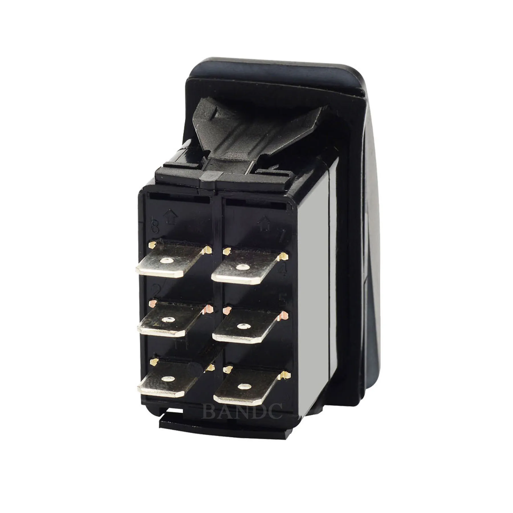 12V/24V DC Reverse Polarity Switch 6P ON OFF ON 3 Way Momentary Rocker ...