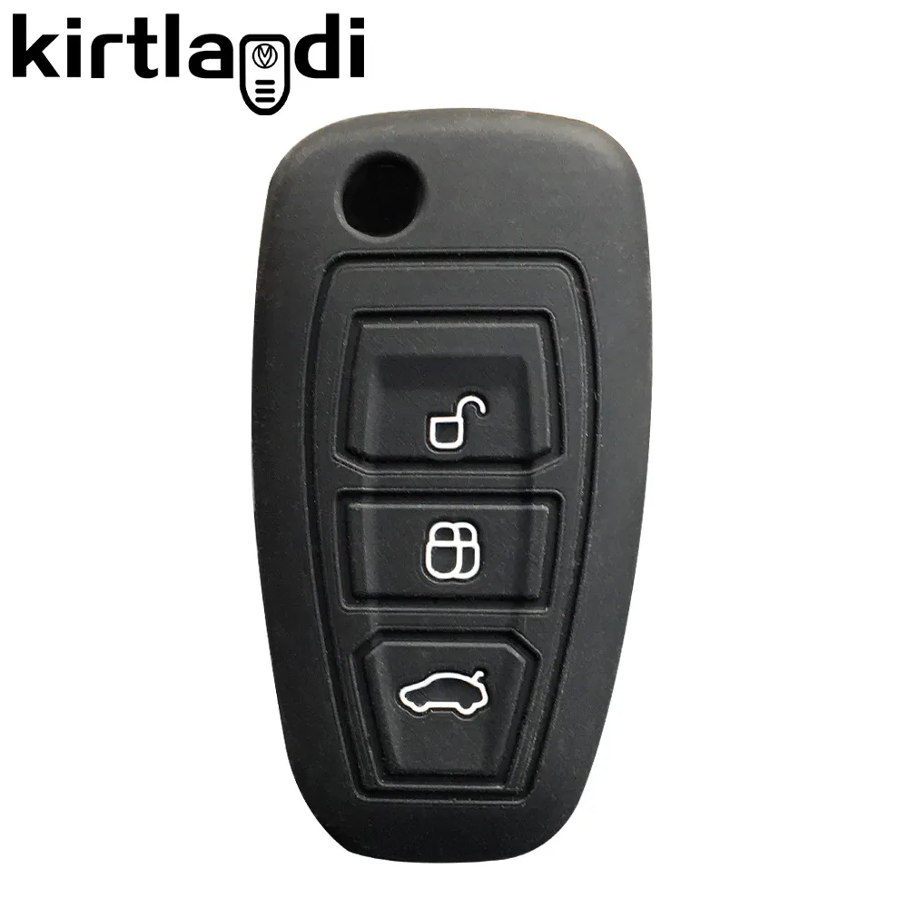 DHgate.com:Premium Genuine Leather Car Key Case Keychain for Ford Focus ...