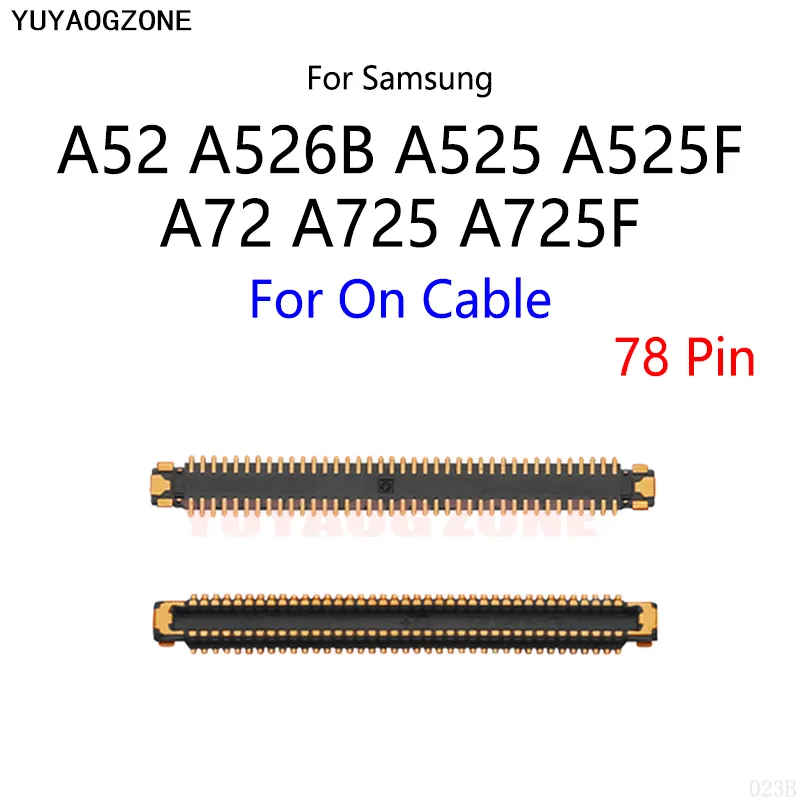 Samsung A52/A72 LCD Display Screen FPC Connector Port Flex Cable, 10 ...