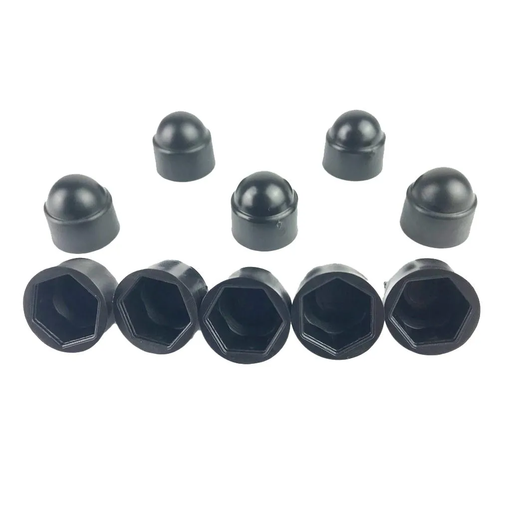 M8 Screw Black Wheel Nut Covers 18 Pack - Durable Lug Nut Center ...