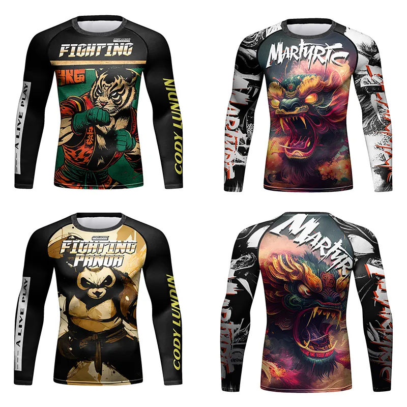 DHgate.com:Mens Long Sleeve BJJ Kimono, Rashguard Set, MMA Sportswear ...