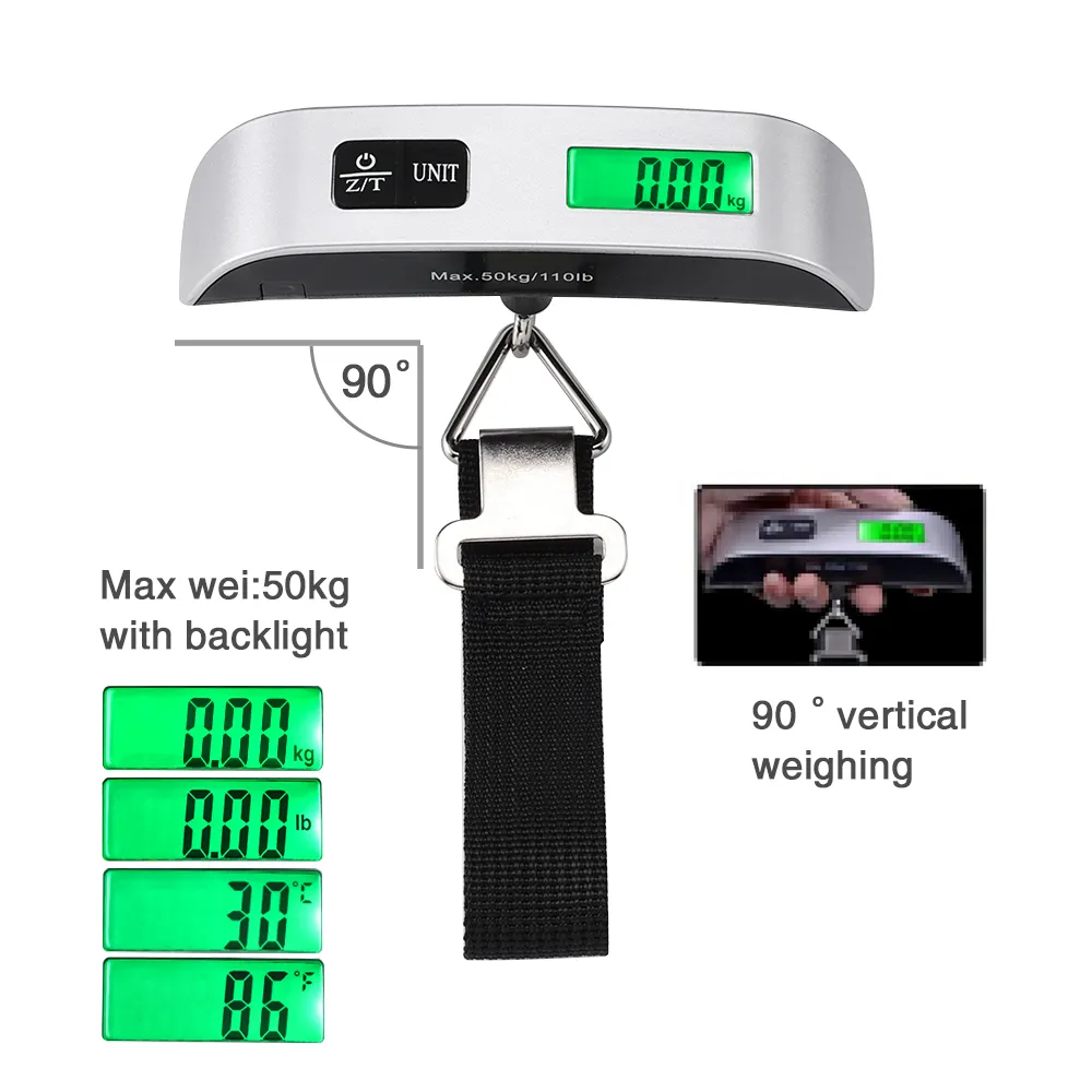 Portable Digital Luggage Weight Scale 10g 50kg LCD... From Ddmyhome ...