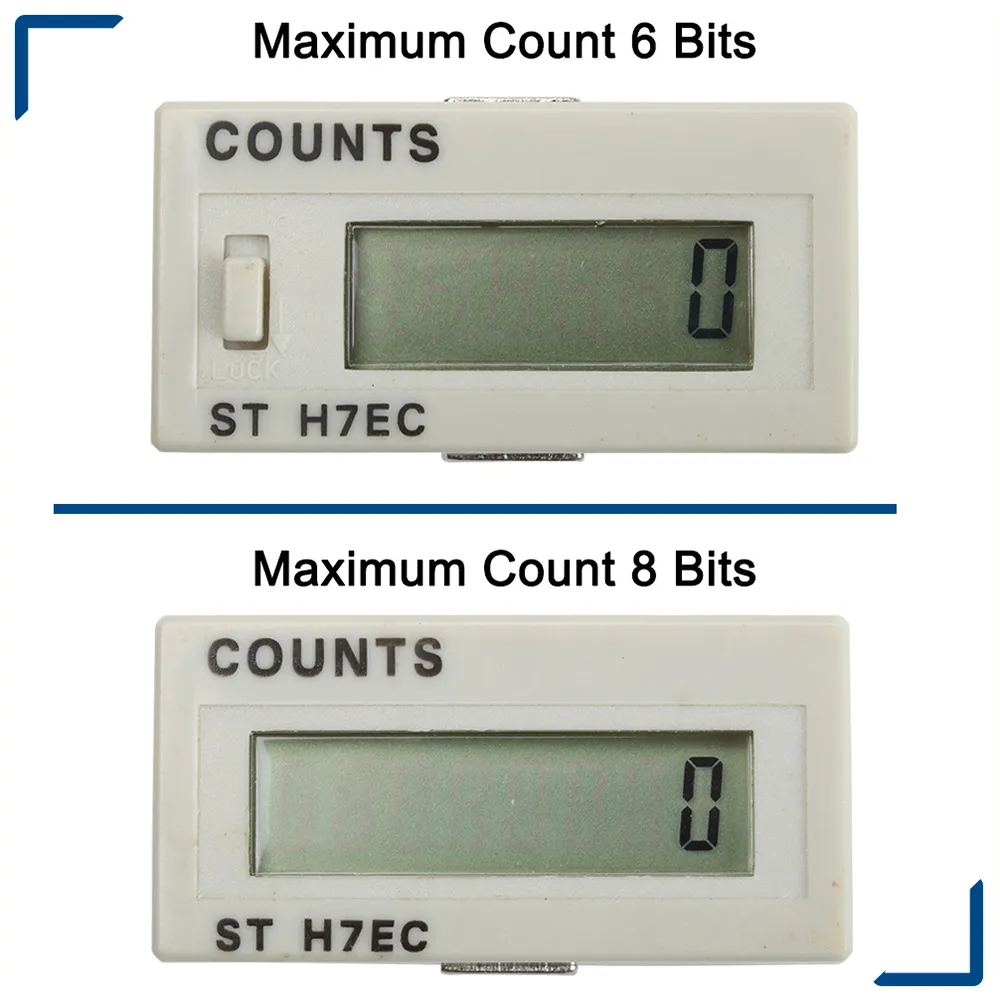 H7EC-6 H7EC-8 Digital Electronic Counter Meter AC 24-220V DC 3.6-30V ...