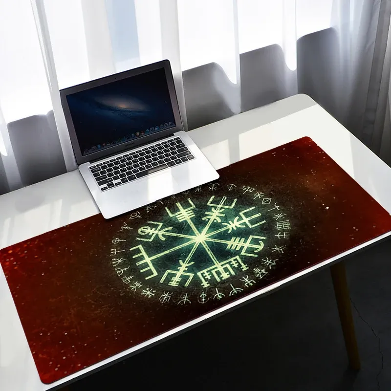 Viking Vegvisir Shield PC Gamer Mouse Pad Deskmat Rubber Mousepad for ...