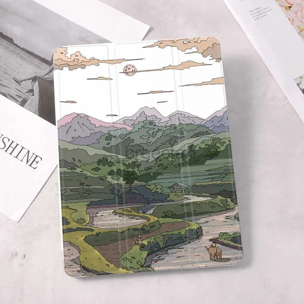 DHgate.com:Anime Scenery Tablet Case for iPad Air 4 | 9.7/10.2/10.5 ...