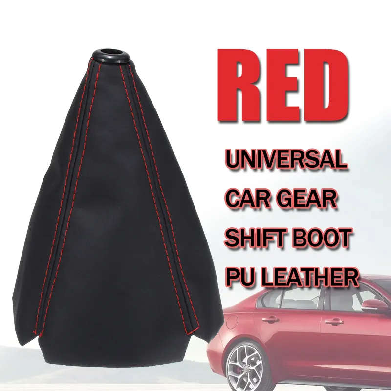 Premium Leather Car Gear Shift Stick Gaiter Boot Cover - Universal Dust ...