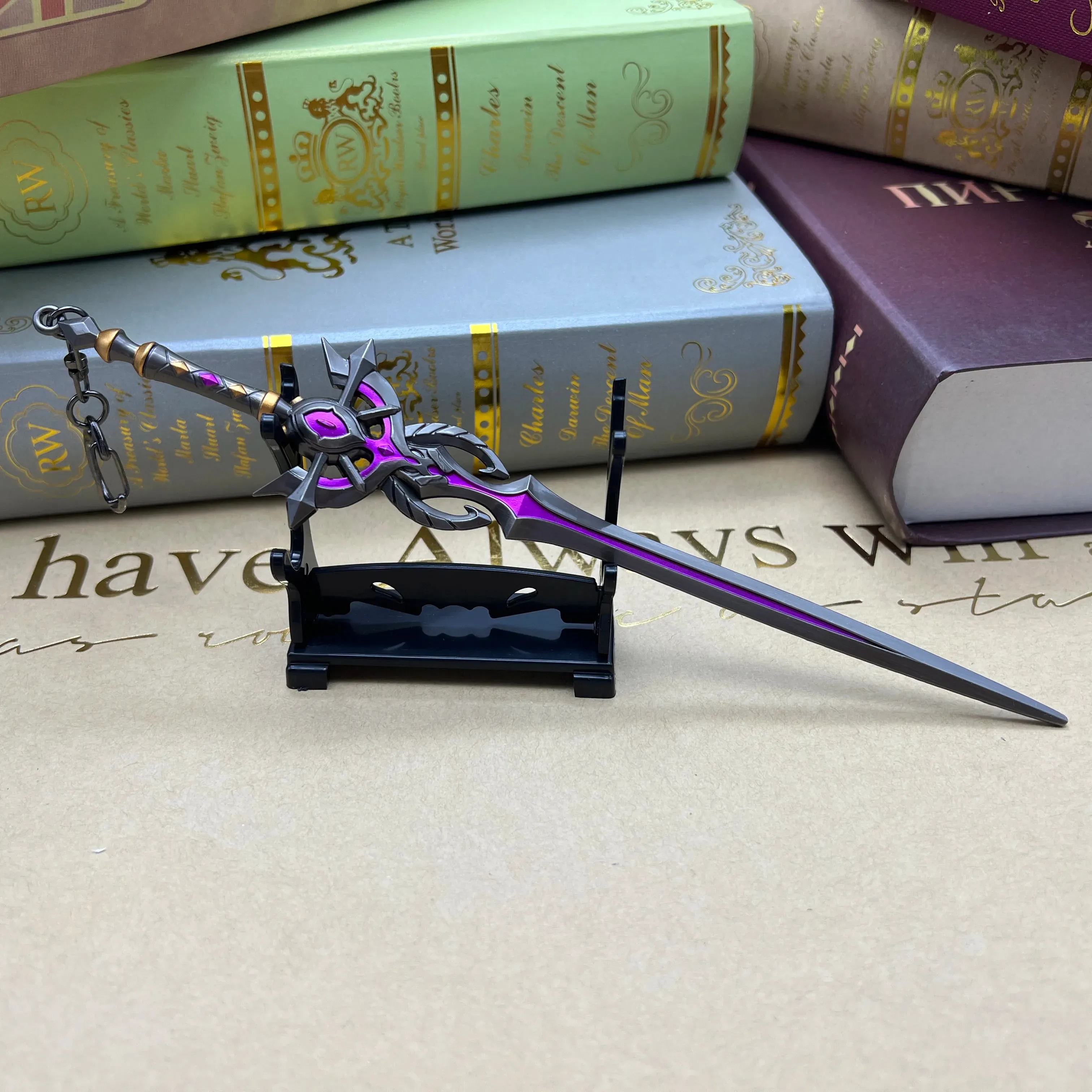 Anime Swords Festering Desire: 22cm Genshin Impact Albedo Metal Sword ...