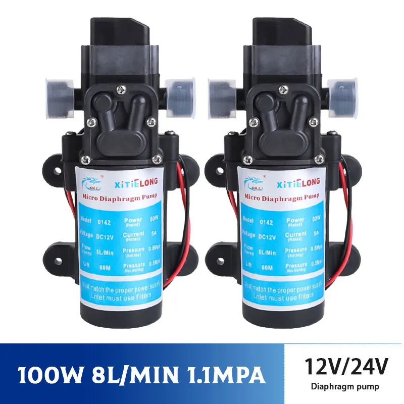 XTL-3210 12V or 24V 100W Brushed DC Electric Diaphragm Self-Priming ...