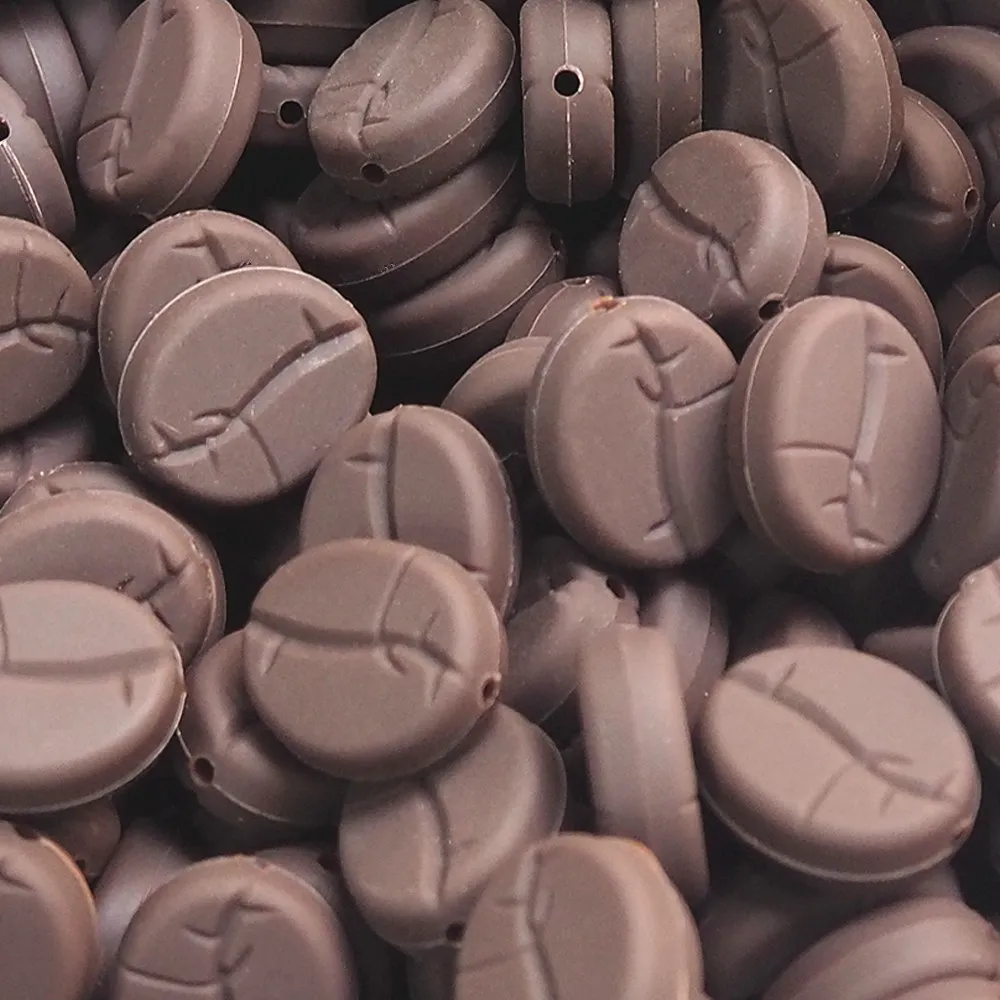 Silicone Coffee Bean Beads - DIY Focal Beads for Pacifiers, Jewelry ...