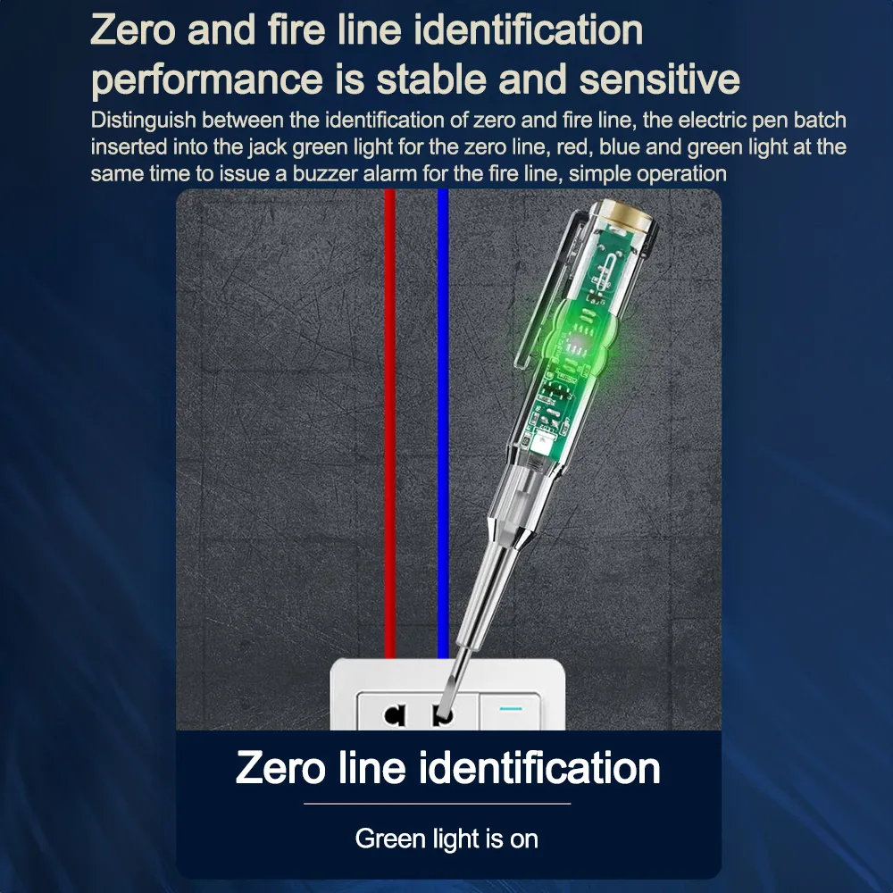 Voltage Tester Pen, AC24-250V Voltage Indicator, Electric Test Pencil ...