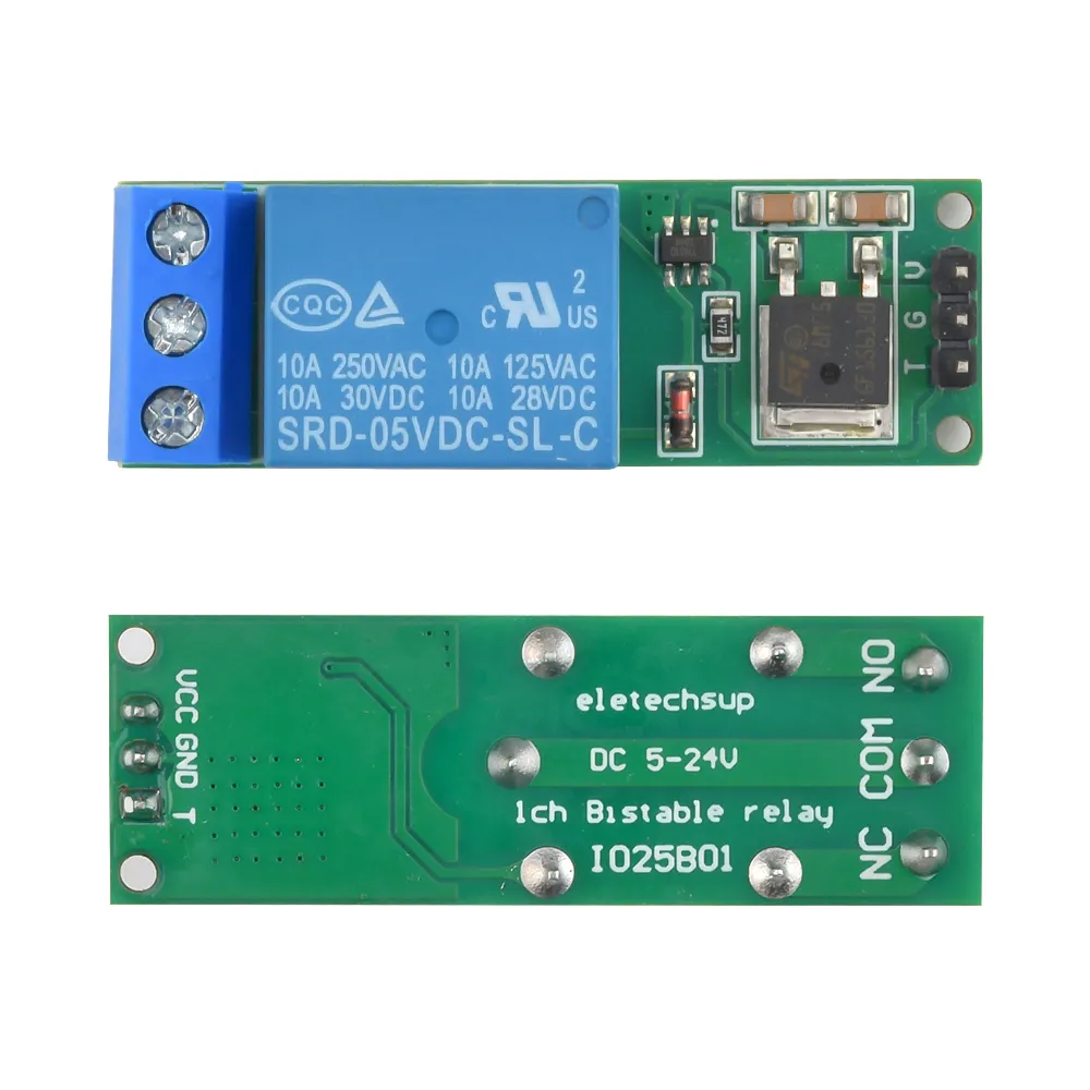6-24V Flip-Flop Latch Relay Bistable Self-Locking Low Pulse Trigger ...