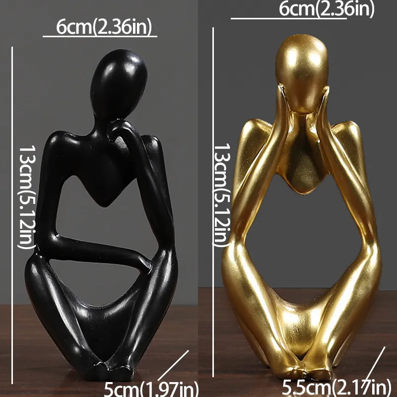 Thinker Statue Abstract Sculpture Modern Resin... From Ddmydec, $42.91 ...