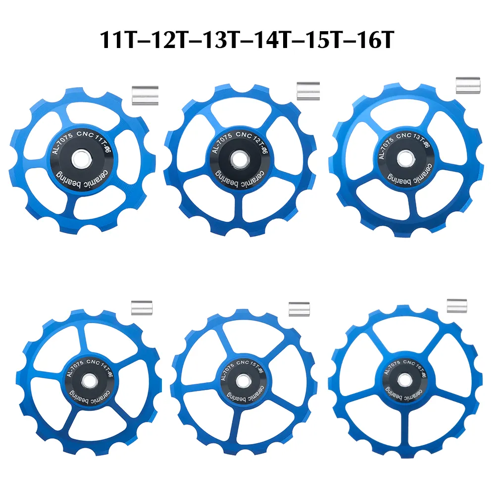 Ceramic Bearing Bicycle Rear Derailleur Jockey Wheels AL7075 CNC Pulley For MTB & Road Bikes 11 ...