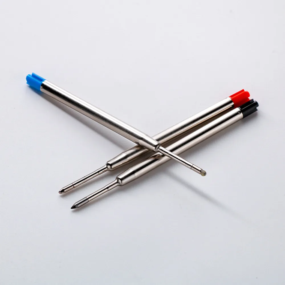 0.5mm Medium Point Blue/Black Rollerball Pens Refills, Pack of 10, for ...
