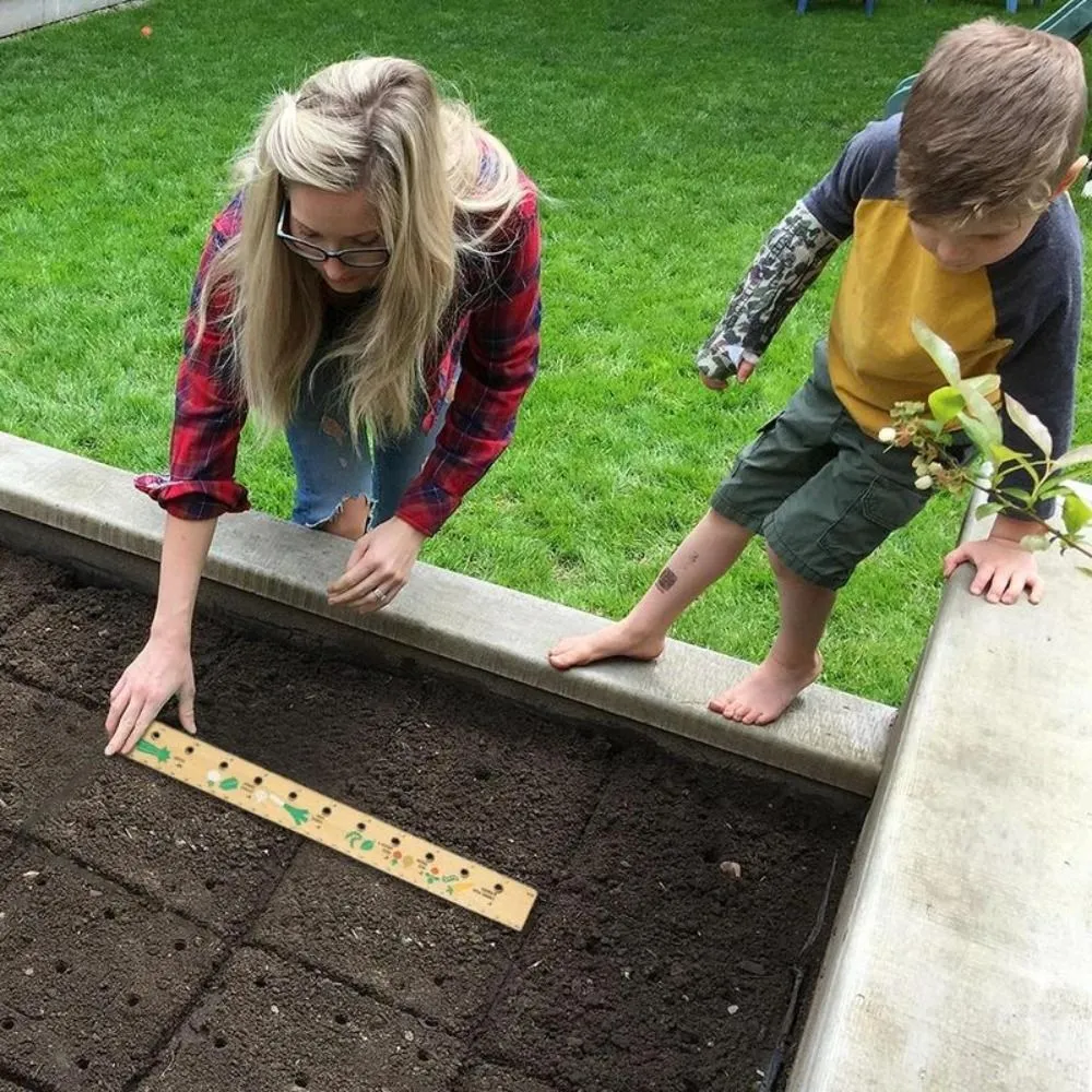Seed Planter Tool Wooden Garden Seedling Spacer:... From Ddmyearth, $26 ...