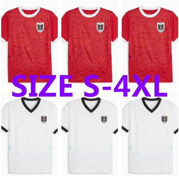 2024 205 Austria Euro 2024 Home Away Kits Men Tops Tee Teake Uniforms ...