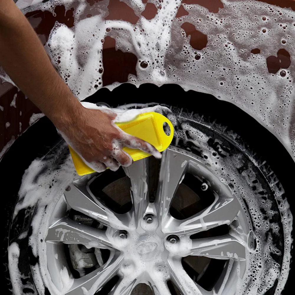 Car Wheel Polishing Cleaning Sponge Tire Brush Washing Tool with Cover ...