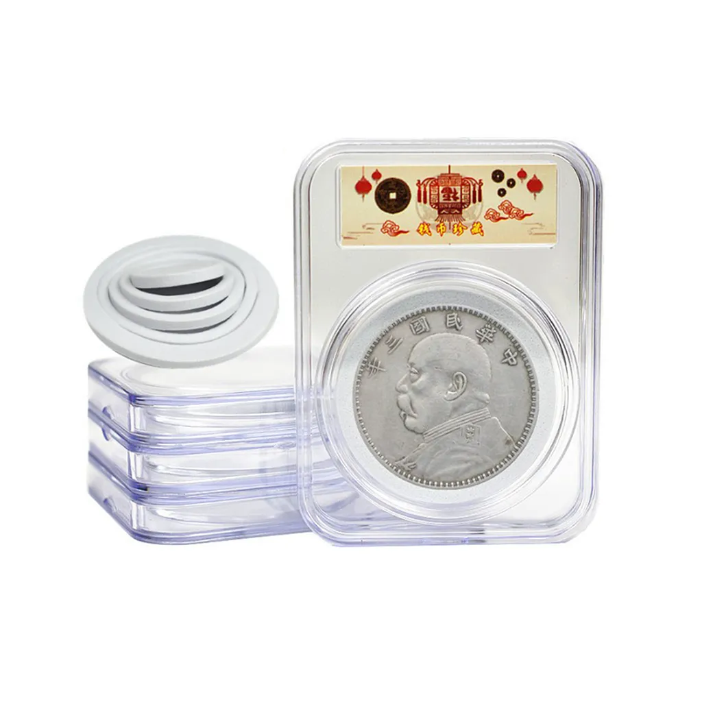 Universal 46mm Coin Holder Capsule Organizer Box Display Slab with Foam ...