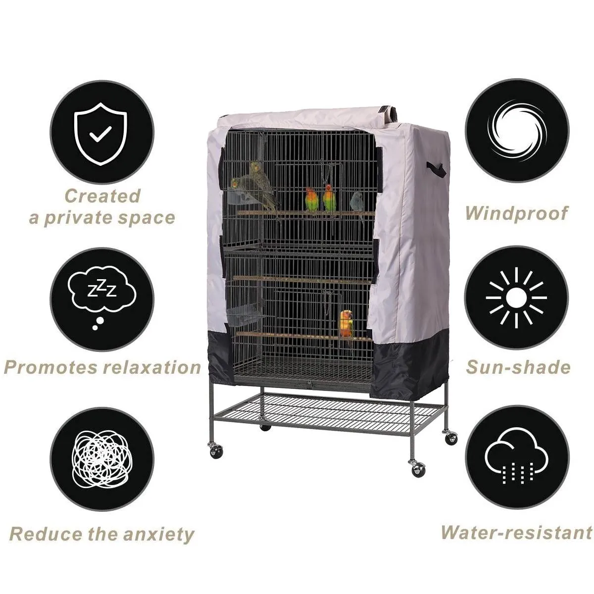 Parrots Aviary Birds Cage Cover Universal Sunshade Bird Cage Cover ...