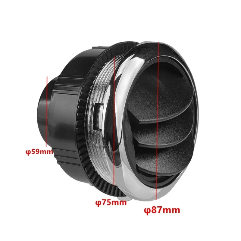 Universal Air Conditioner Deflector Round Rotating Vent for RV Bus ...