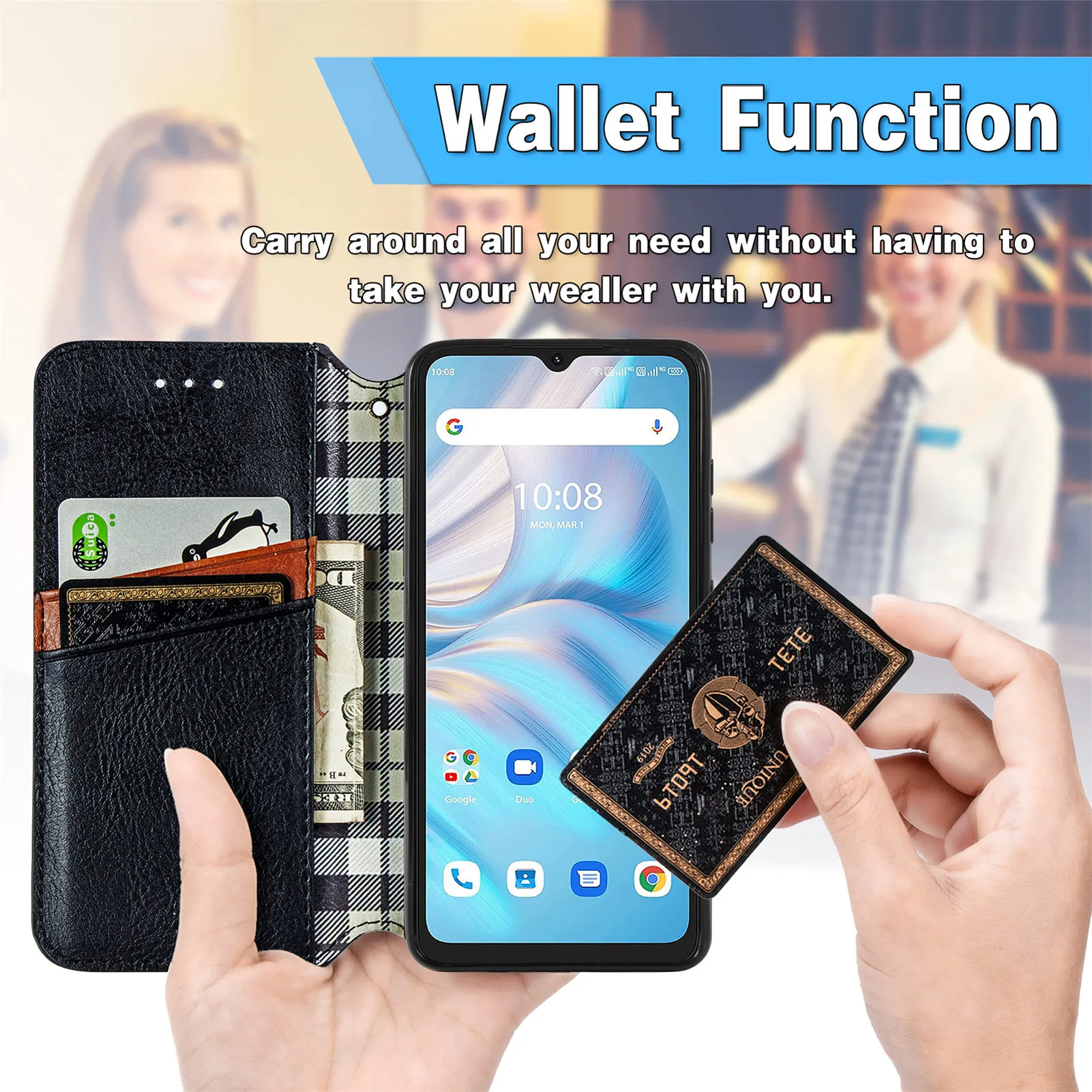 DHgate.com:Leather Magnetic Flip Case for UMIDIGI A13 A13 Pro A13S A11 ...