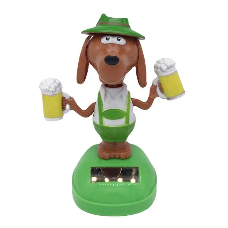 Solar Powered Dancing Dogs Bobble Head Pee Wee Herman Doll Car ...