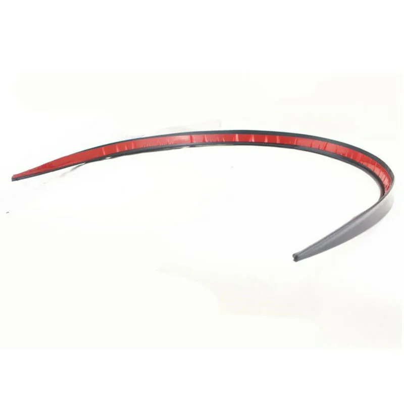 2M Universal Soft Black Car Rear Trunk Spoiler Wing Lip Trim Sticker ...