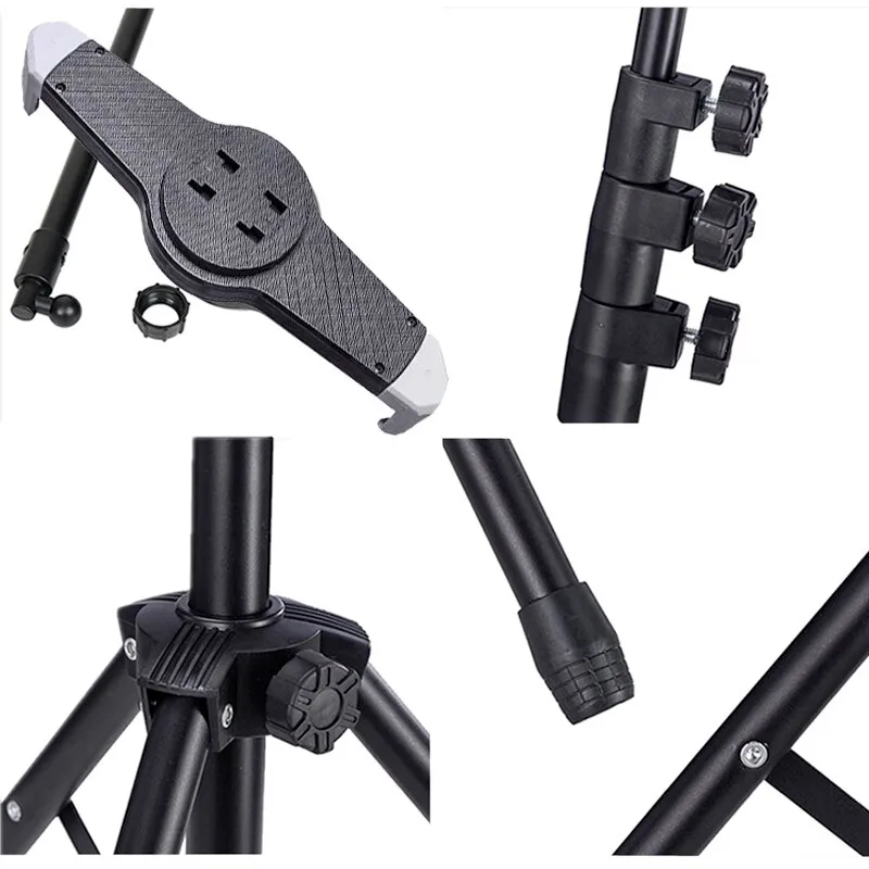 Adjustable Tripod Floor Tablet Stand Holder for 9.7-15 Inch Tablets ...
