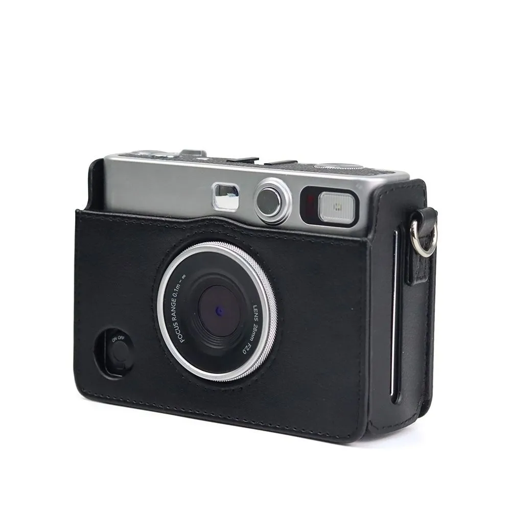 Retro PU Leather Film Photography Digital Storage Bag Case Instant ...