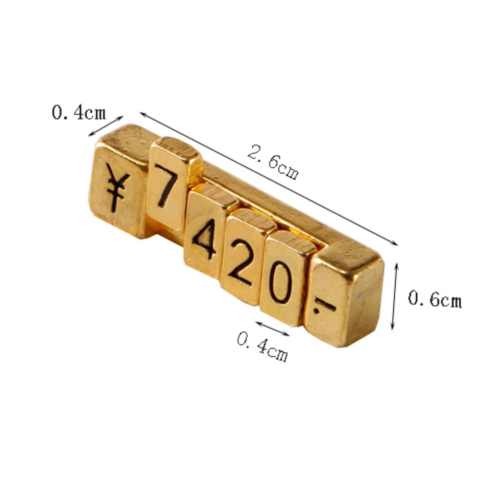Gold Yuan Currency Jewelry Display Rack with Magnetic Attachment Number ...