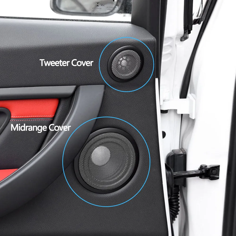 Car Front Rear Door Tweeter Speaker Cover Mid High Audio Horns Panel ...