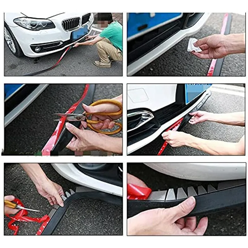 5M/8.2ft Self-Adhesive Car Bumper Lip Protector - Anti-collision Rubber ...