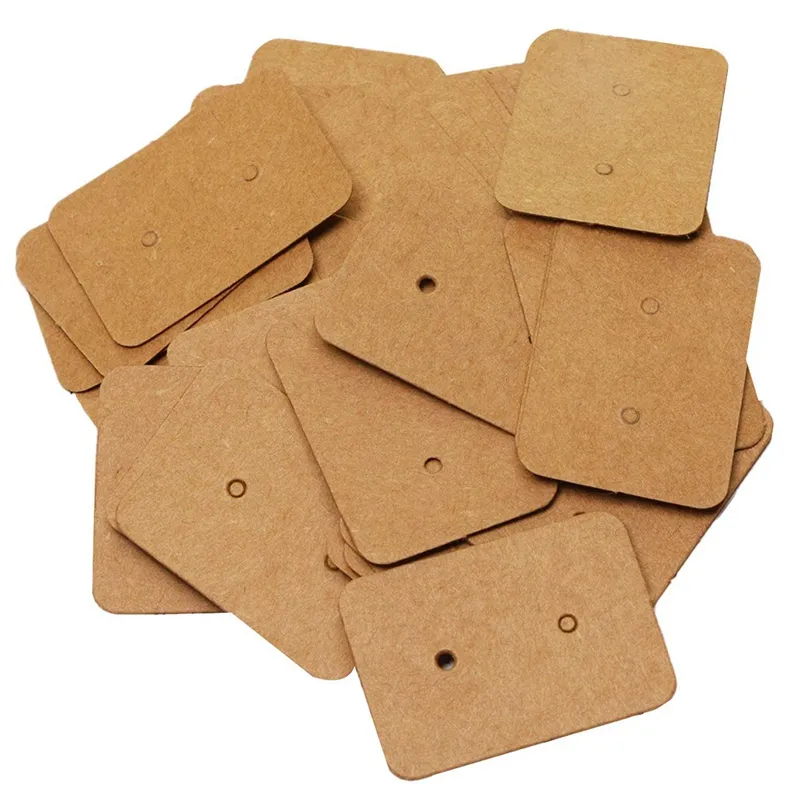DHgate.com:Kraft Paper Earring Display Cards | Blank Jewelry Price Tag ...