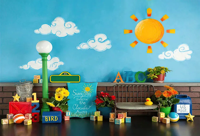 DHgate.com:Kindergarten ABC Backdrop - Colorful Fabric Welcome Back to ...