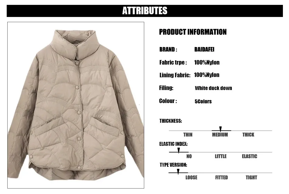 Oversized 3XL 4XL Women's Autumn/Winter Fashion Jacket with Stand ...