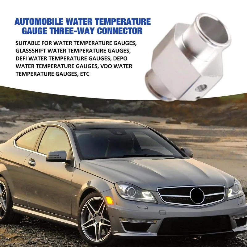 Automotive Aluminum Water Temperature Gauge Temperature Meter Pipe ...