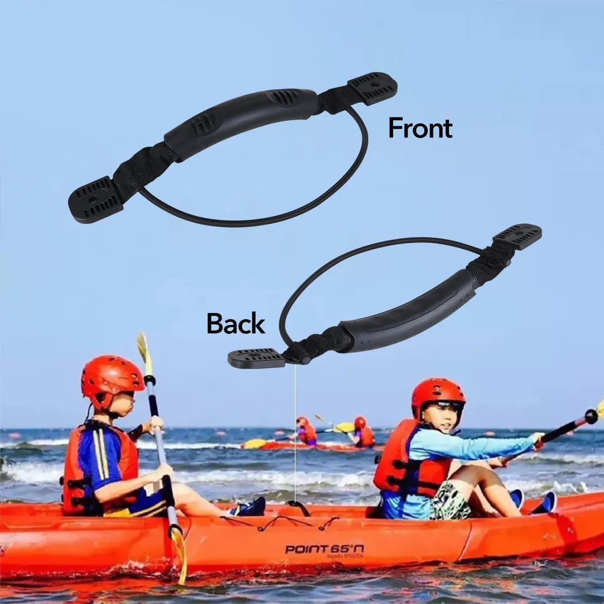 Replacement Kayak Handles With Wakeboard Tower Bungee Cord Rubber Canoe ...