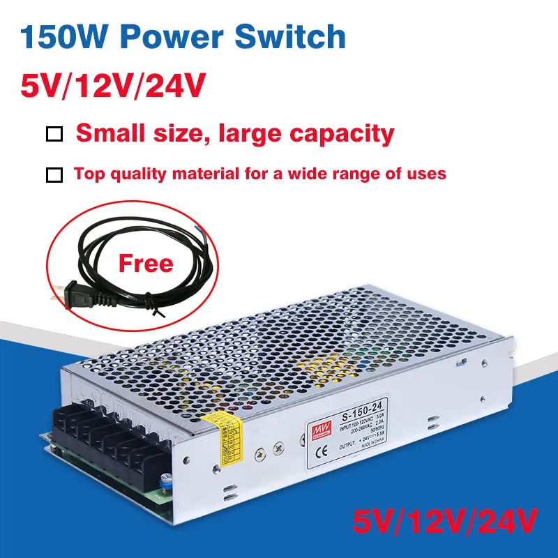 AC/DC Power Supply 5V 12V 24V 150W Switching Transformer Adapter for LED Light CCTV from Dhgate ...