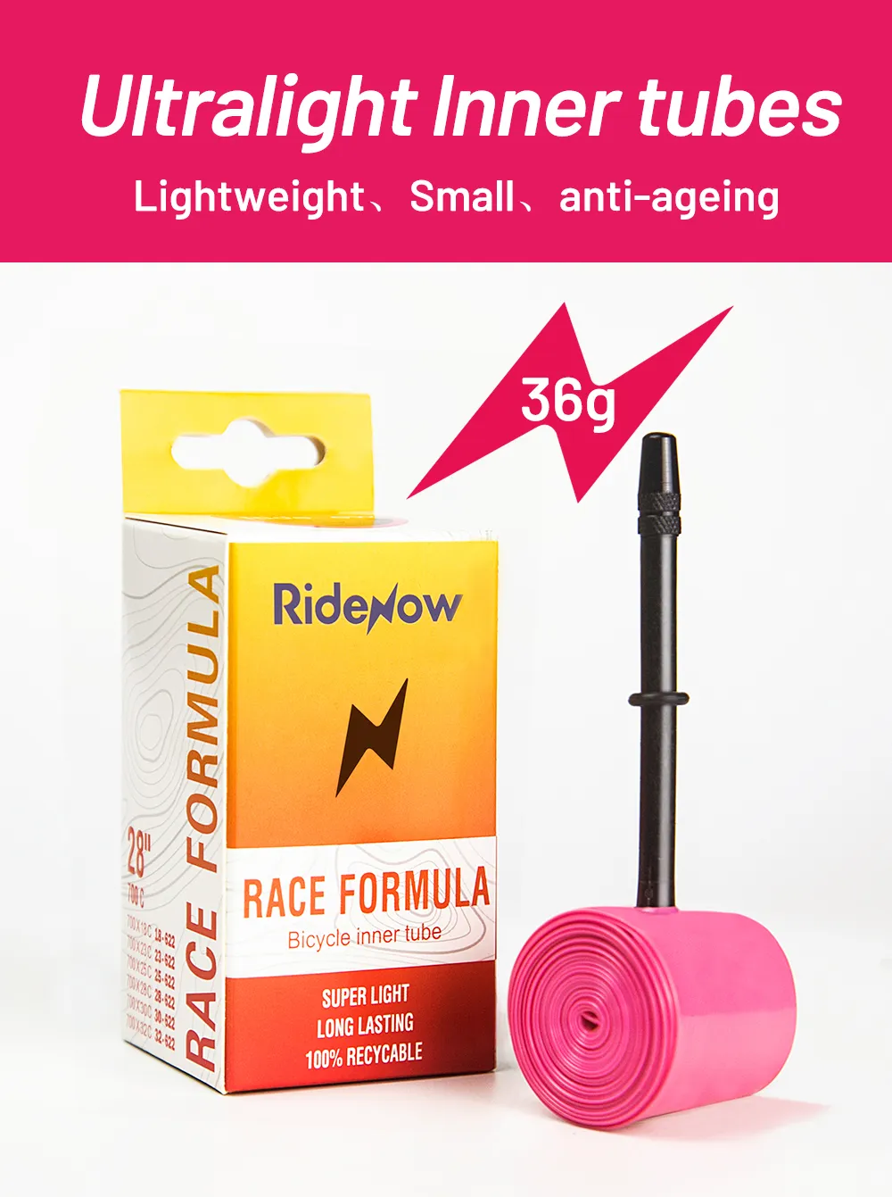 DHgate.com:Exclusive RideNow Ultralight TPU Bike Tube, 700C x 18-32, 45 ...