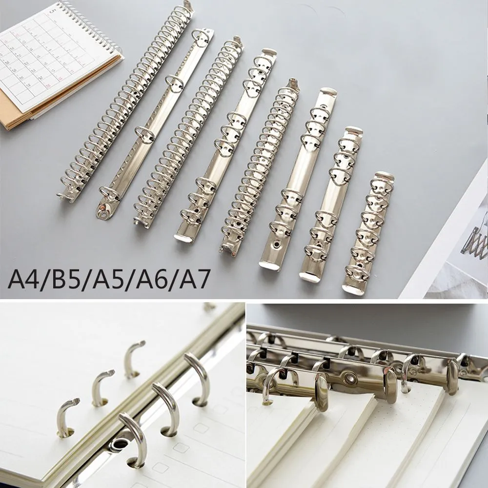 Binder Rings: A4/B5/A5/A6/A7 Metal Refillable Accessory, Loose Leaf ...