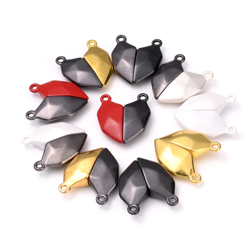 17x19mm Metal Heart Shape Magnet Buckle Connectors Magnetic Clasps for ...