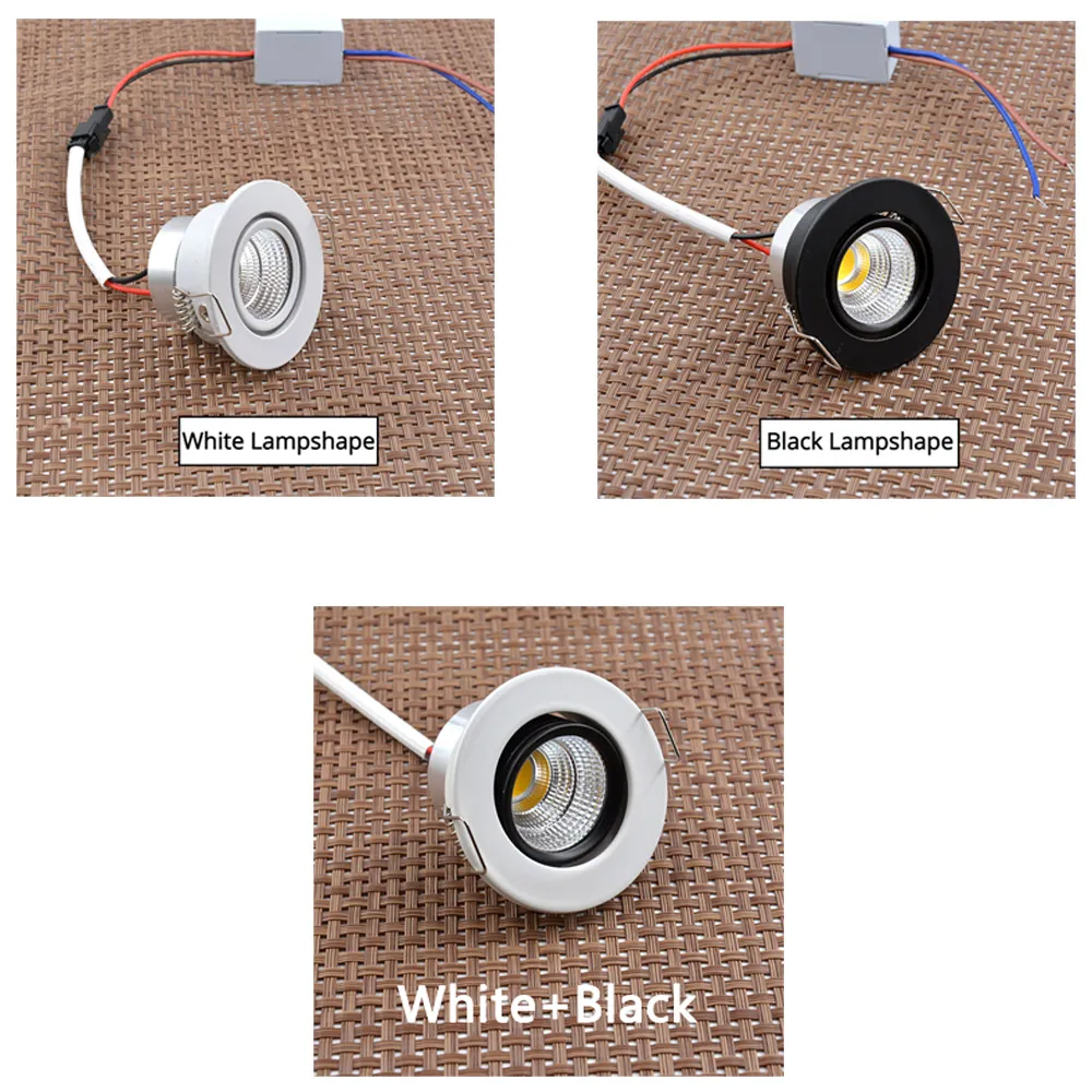 Ultra-compact LED Downlight: 3W Mini Recessed Ceiling Spotlights White ...