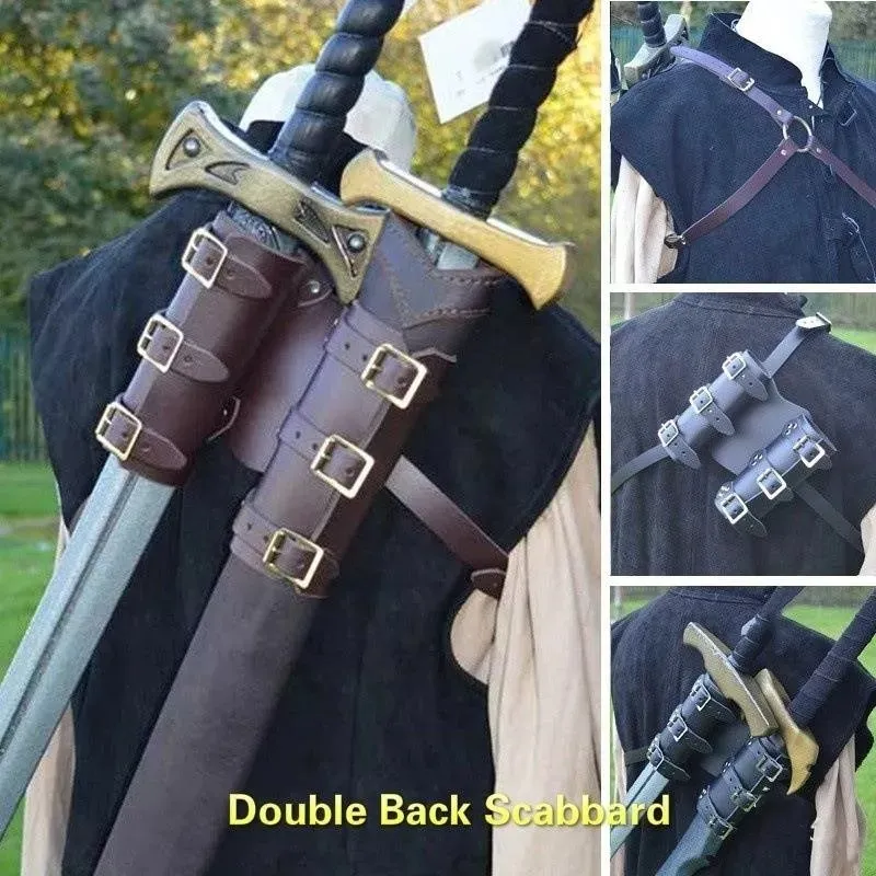 Medieval Cosplay Props Double Sword Shoulder Back... From Ddmyearth ...