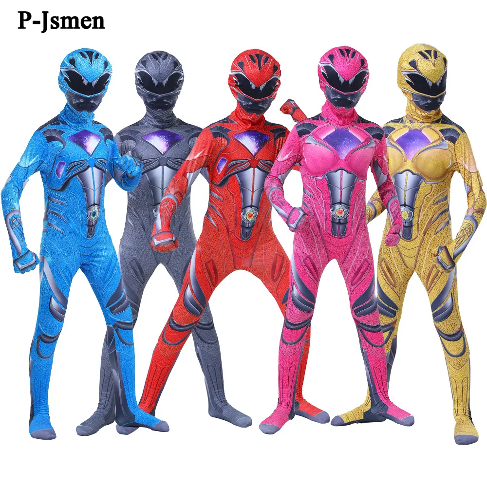 P Jigsmen Power Samurai Sentai Shinkenger Rangers Spandex Superhero ...