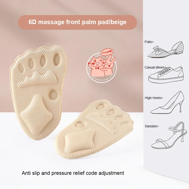 Shoe Padding for Heels Forefoot Half Insole Gel Pad for Women's High ...